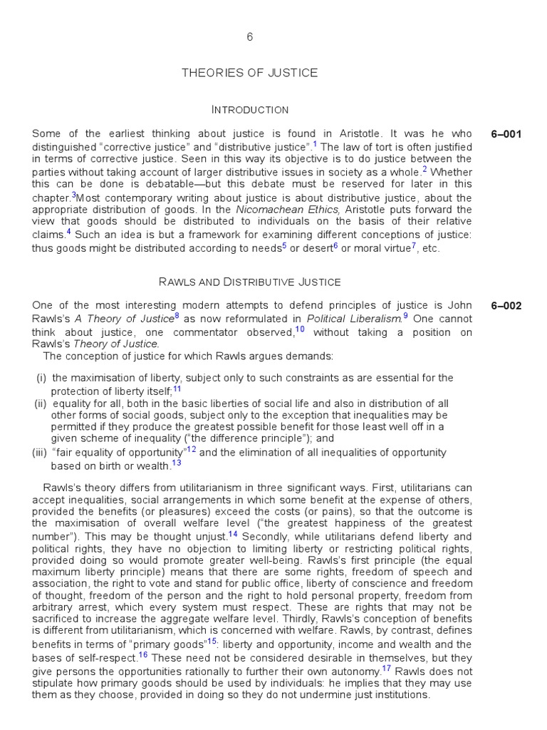 Rawlsian Theory of Distributive Justice: An Analysis of John Rawls's ...