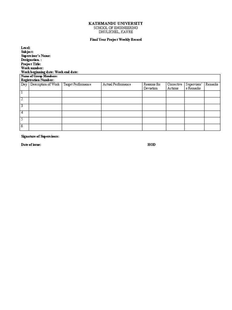 Log Sheet Format | PDF