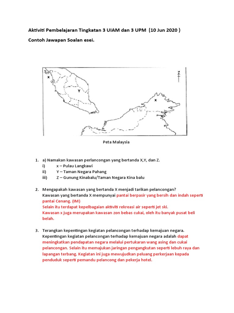 Contoh Jawapan Esei t3 | PDF