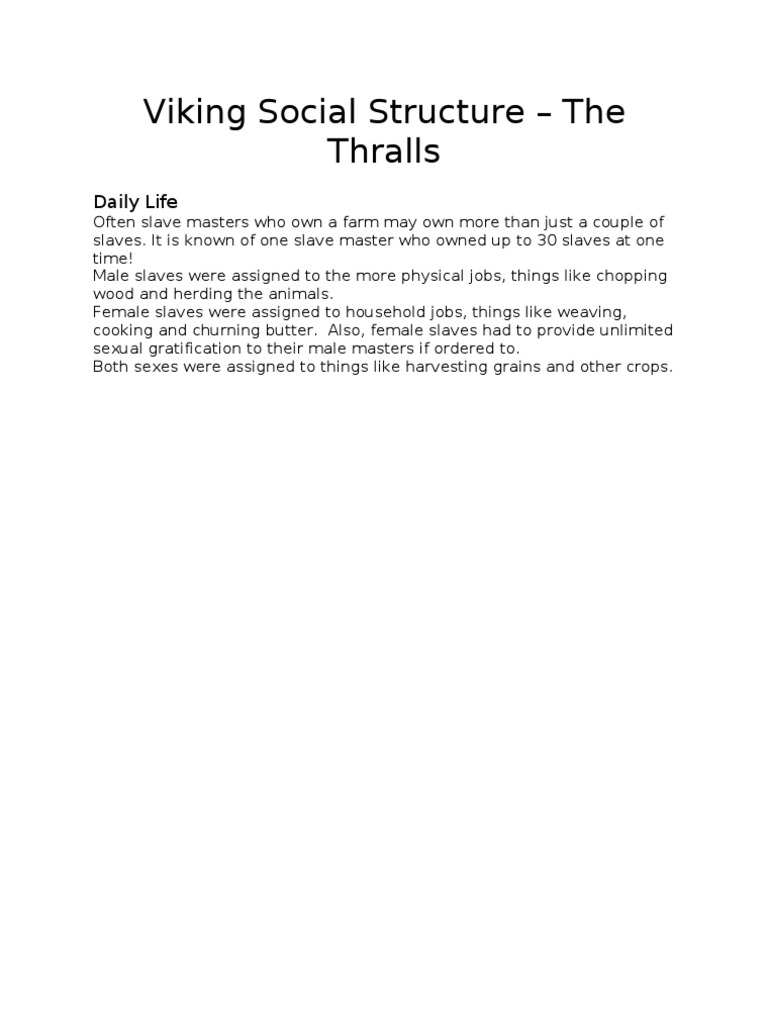 Viking Social Structure | PDF