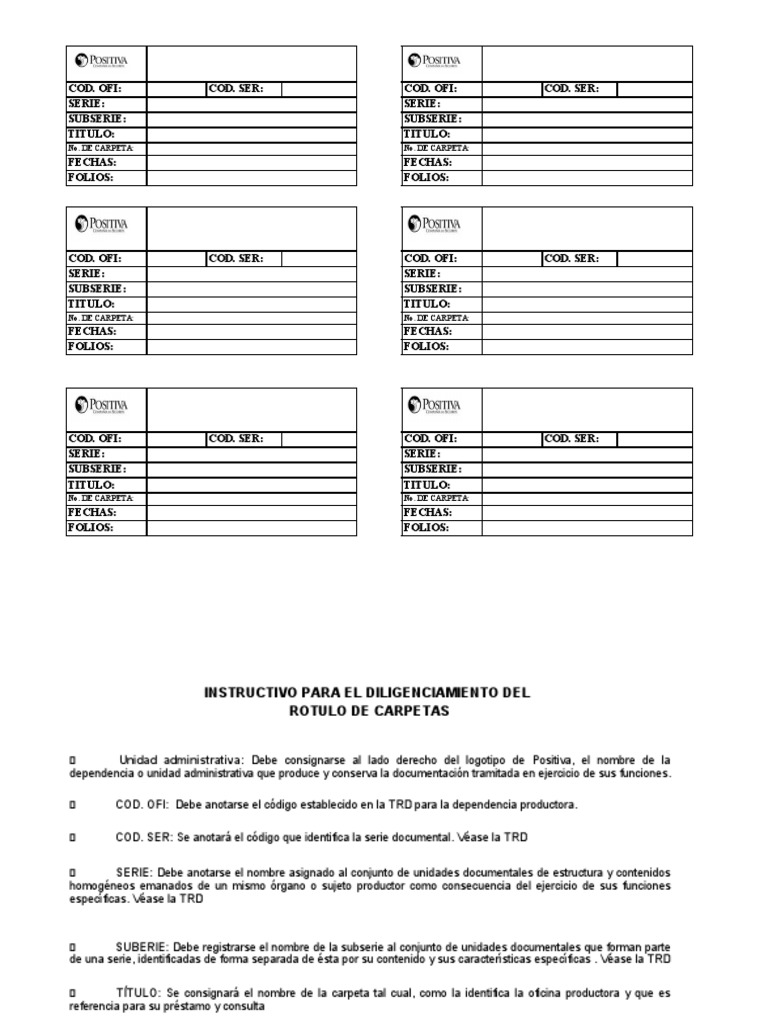 Rotulos de Carpetas | PDF | Informática | Informática y tecnología de ...
