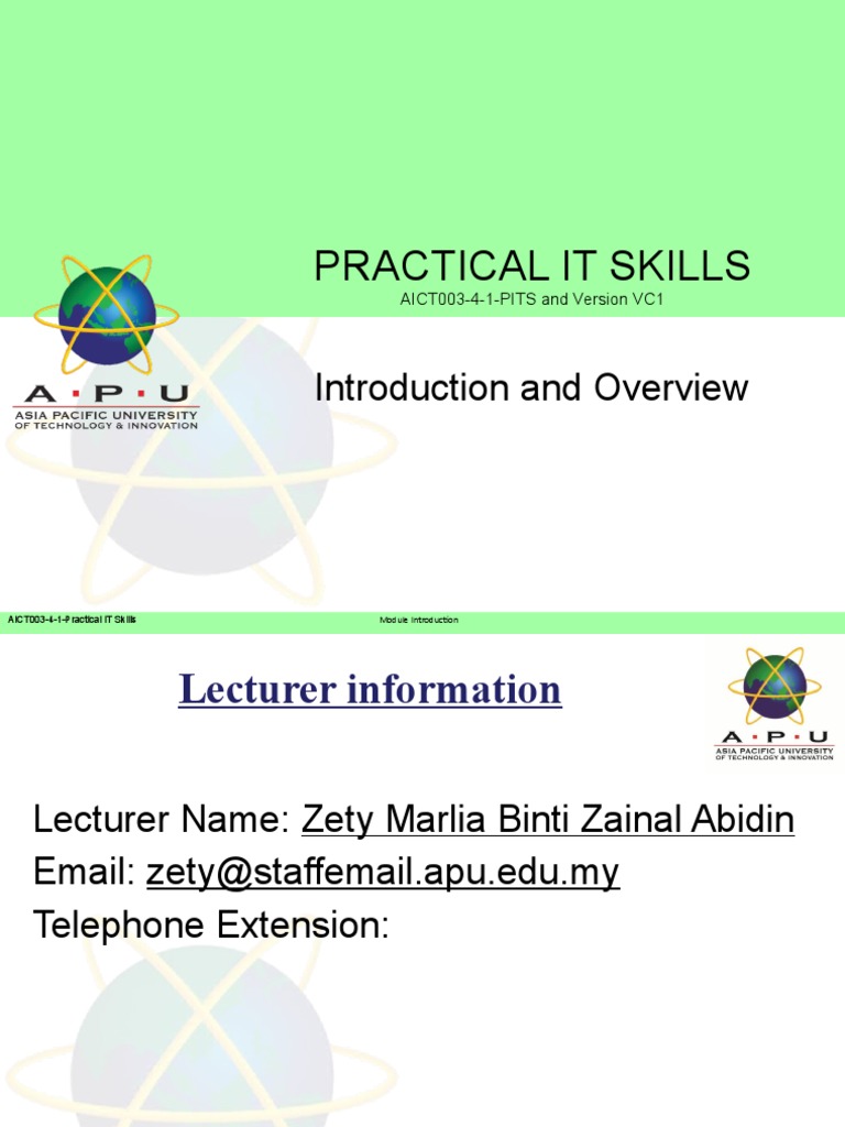 Practical It Skills: Introduction and Overview | PDF | Microsoft Access ...