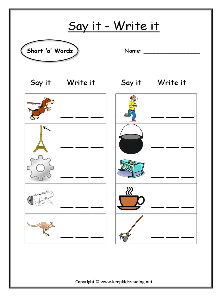 Say It Write It Say It Write It | PDF