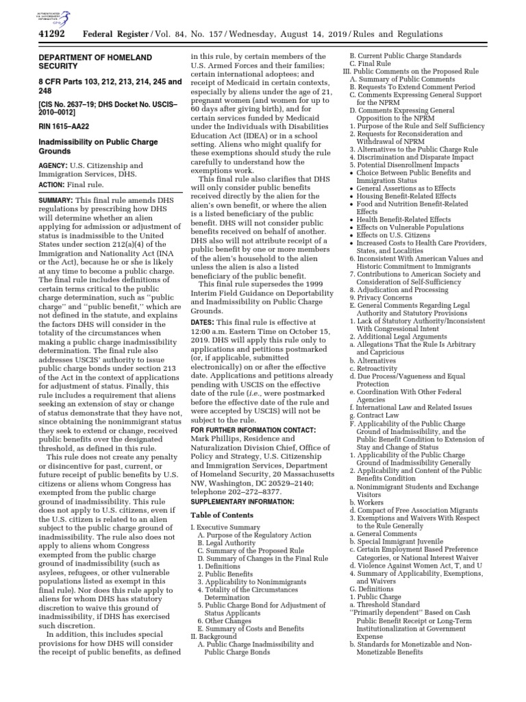 Federal Register / Vol. 84, No. 157 / Wednesday, August 14, 2019 ...
