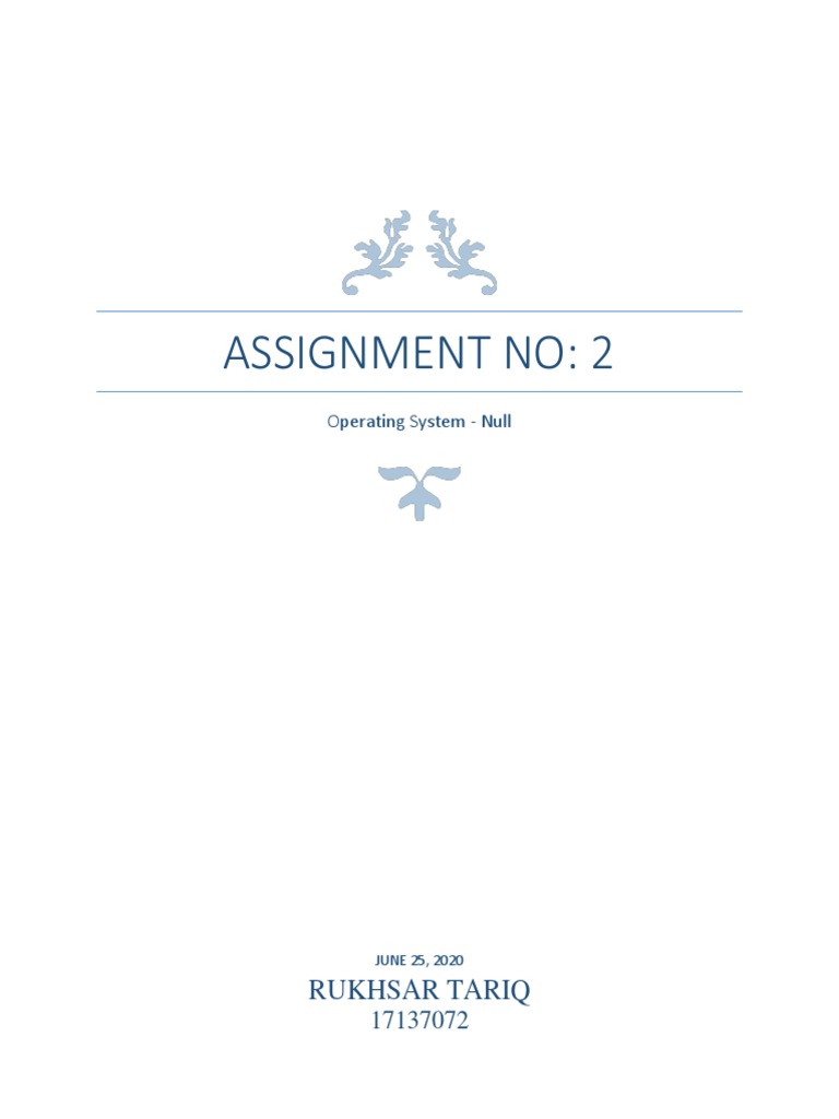 Assignment Os 2020 Pdf Scheduling Computing Process Computing