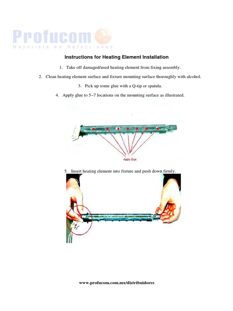 Heating Element Installation Guide | PDF