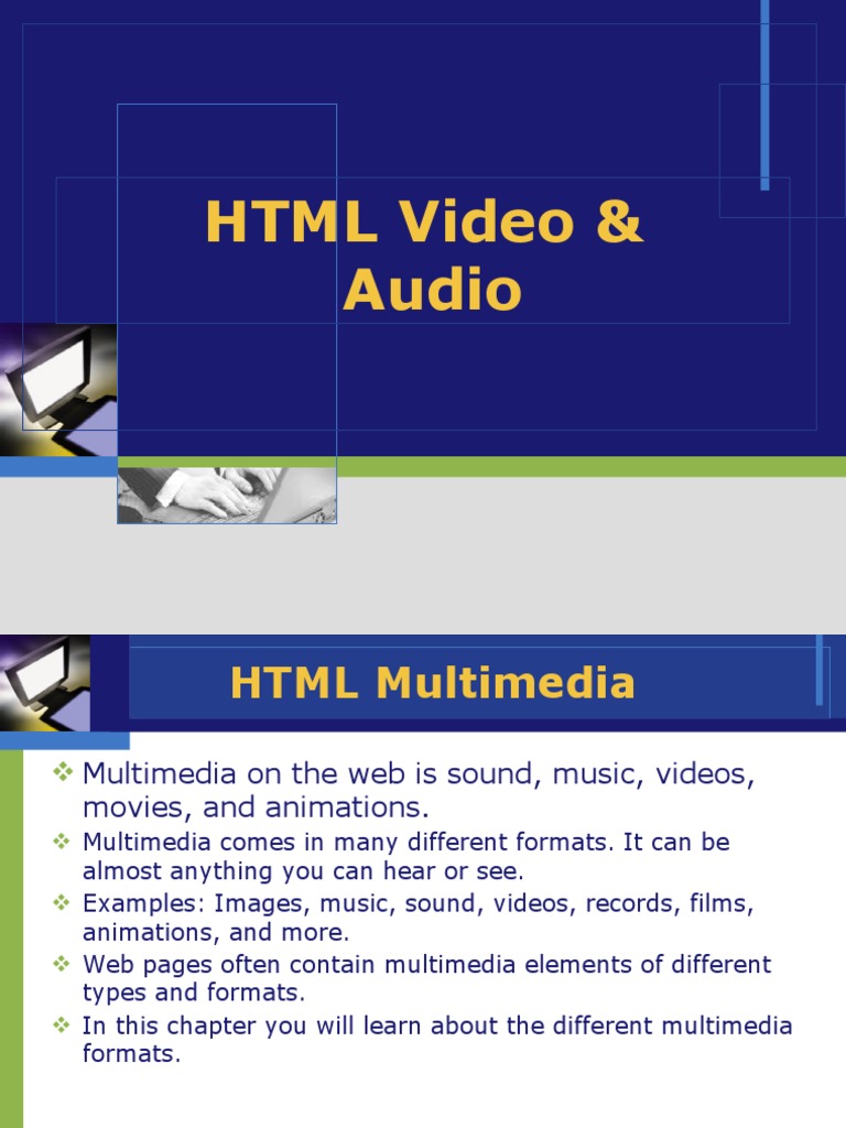HTML Videos and Audio | PDF | Html | Html Element