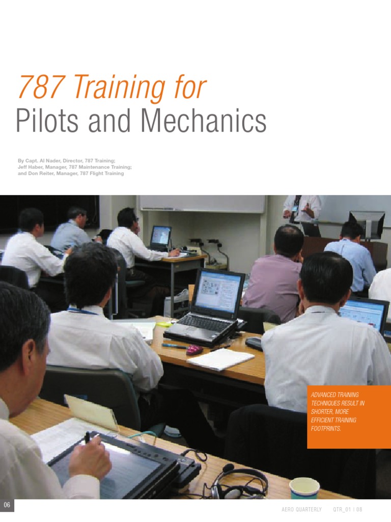 787 Training For: Pilots and Mechanics | PDF