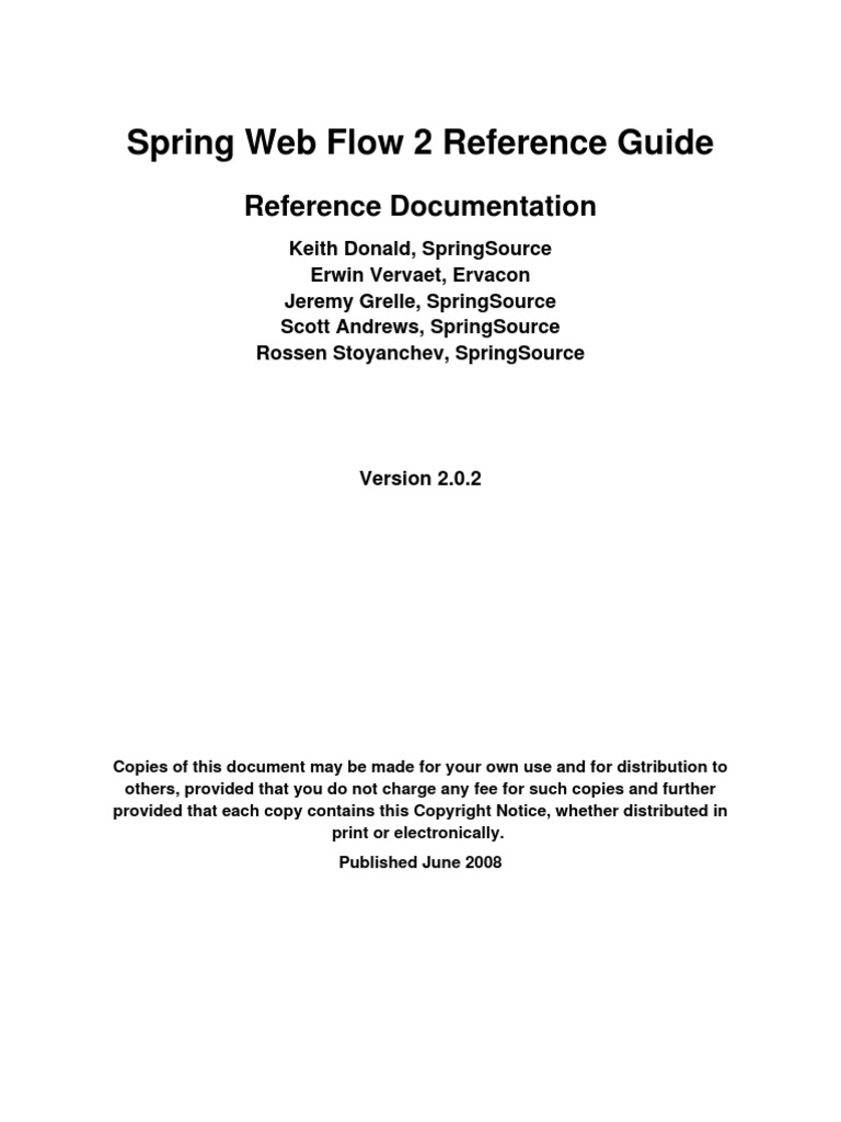 Spring Webflow Reference | PDF | Java Server Faces | Scope (Computer ... Spring Webflow Reference | PDF | Java Server Faces | Scope (Computer ...