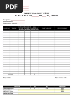 Obrazac Putnog Naloga Za Putnicki Automobil PN 4 PDF | PDF