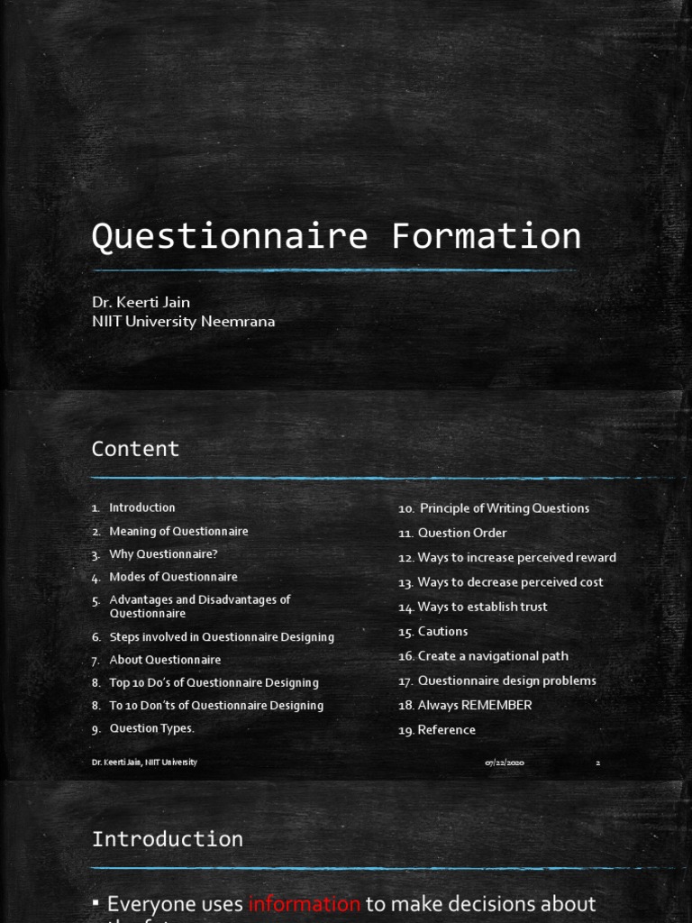Questionnaire Design Guide | PDF | Questionnaire | Survey Methodology