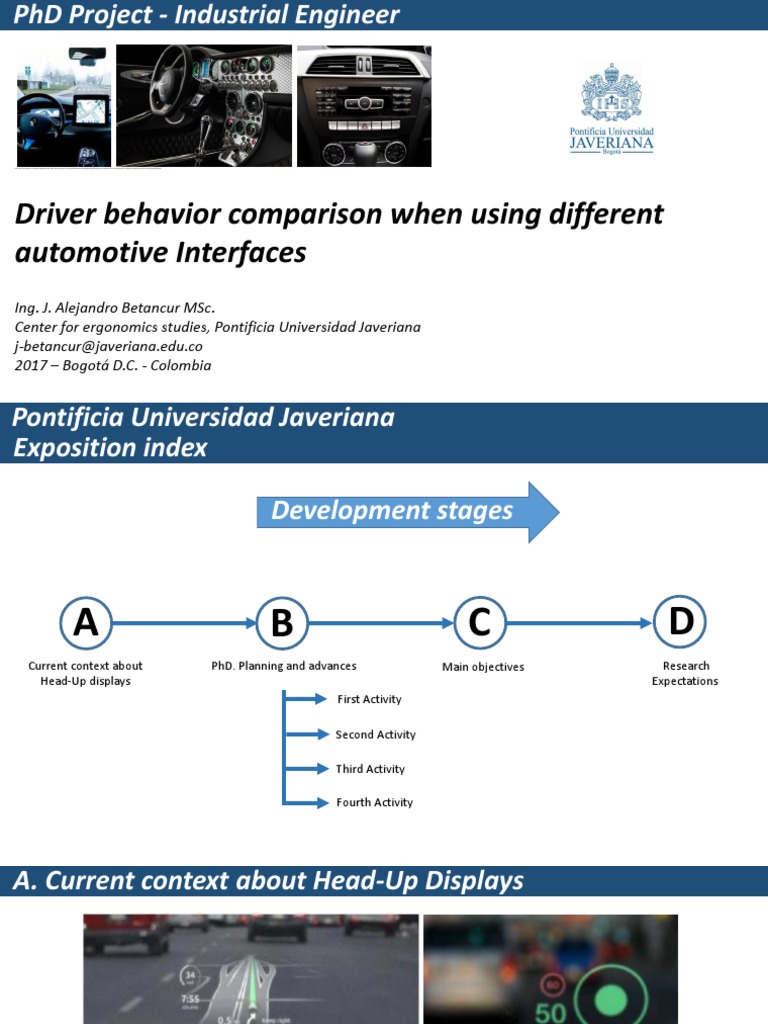 Driver Behavior Comparison When Using Different Automotive Interfaces ...