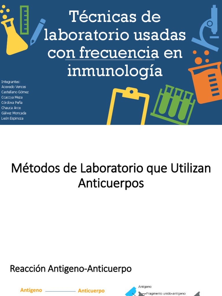 Técnicas inmunológicas de laboratorio más comunes | PDF ...