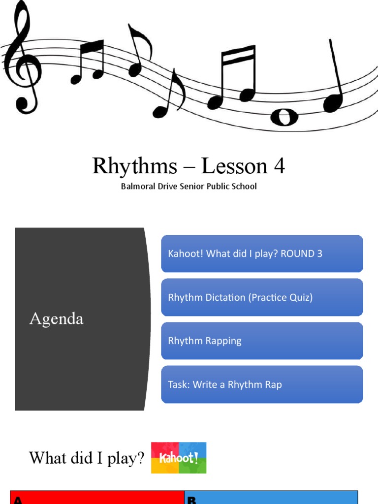 Rhythm Rap Lesson Plan for Students | PDF