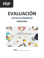 Evaluación Estilos de Aprendizaje | PDF