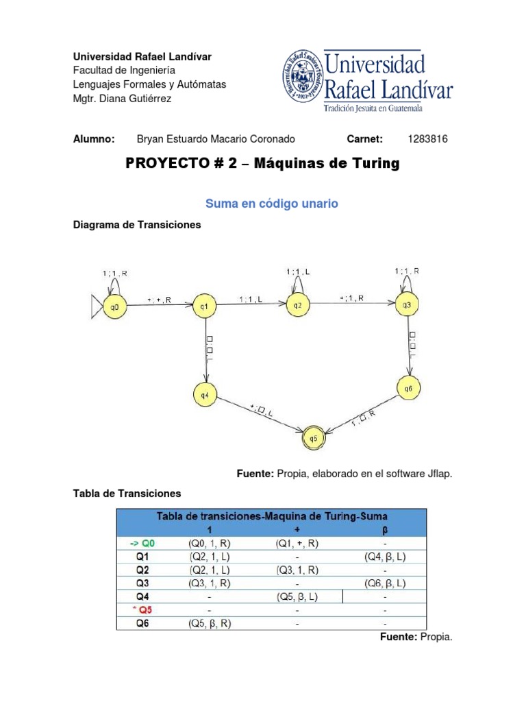 Diagramas y Tablas de Transicion | PDF