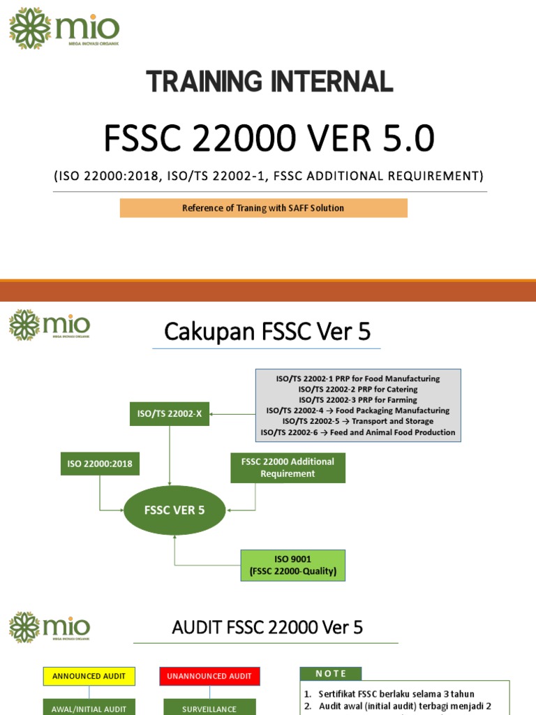 Training Internal FSSC | PDF