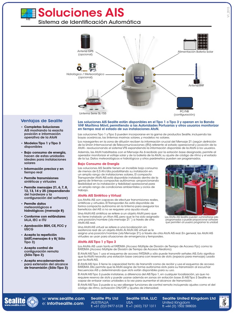 Soluciones AIS Sealite para AtoN | PDF | Electrónica | Informática