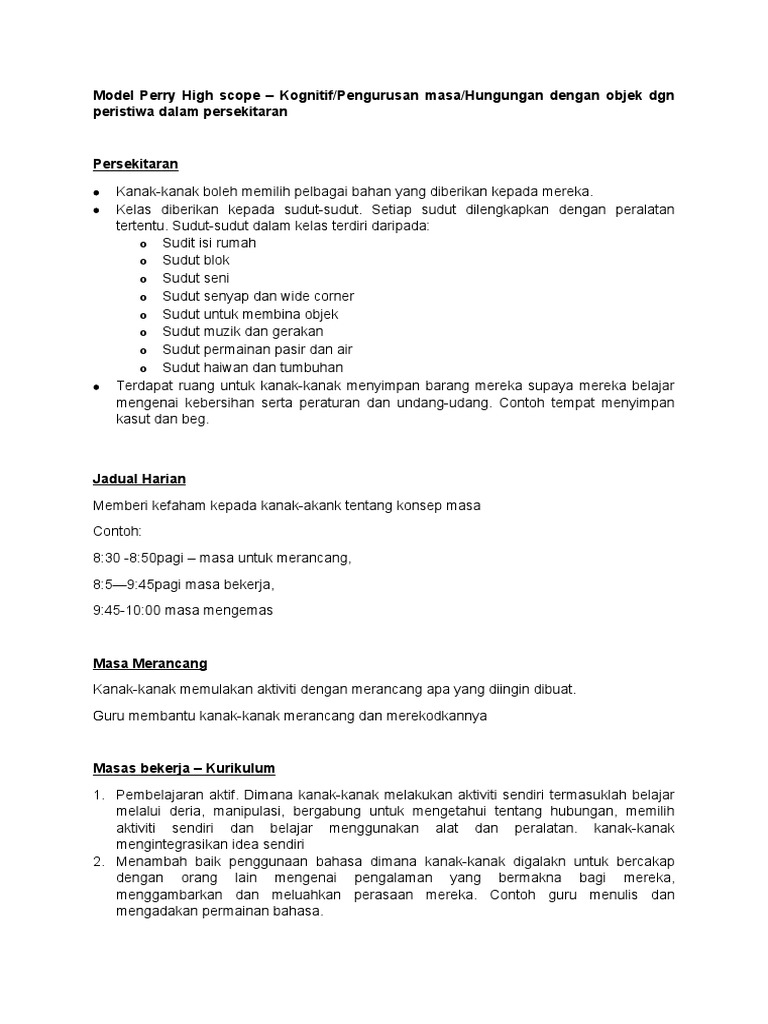 Model Perry High Scope | PDF