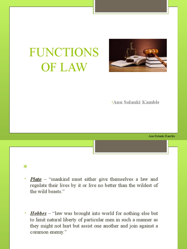 FUNCTIONS & Classification OF LAW 13.7.18 | PDF | Burden Of Proof (Law ...