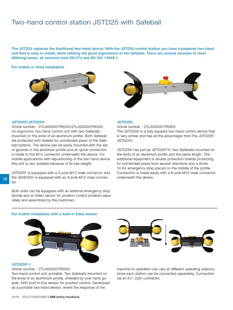 Two-Hand Control Station JSTD25: A Guide to Ergonomic and Configurable ...
