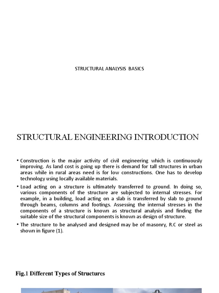 Structural Analysis Basics | PDF