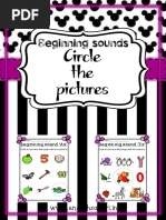 Circle the Alphabet with Pictures | PDF