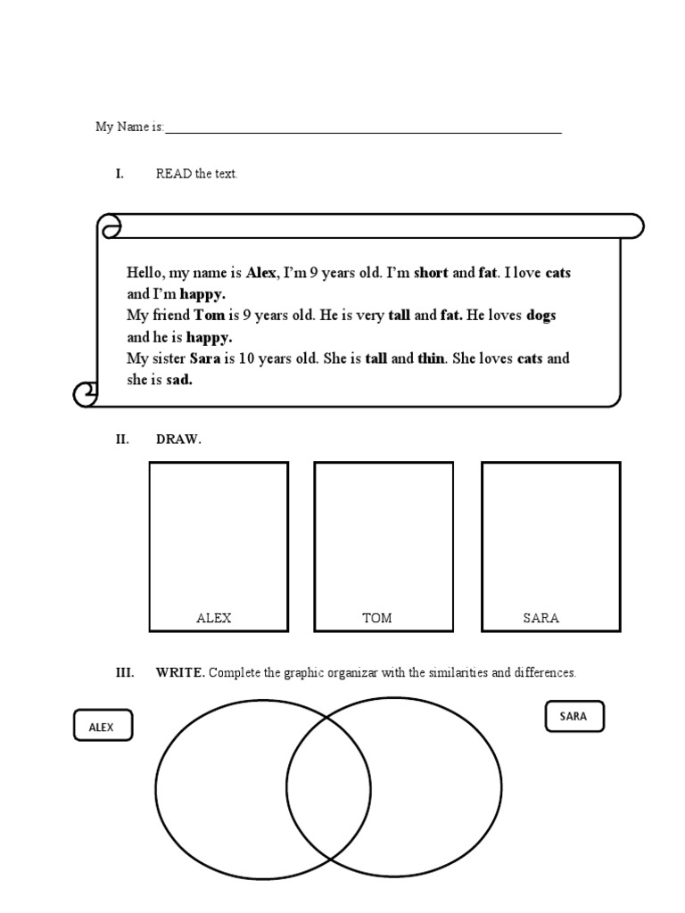 Worksheet: My Name Is | PDF