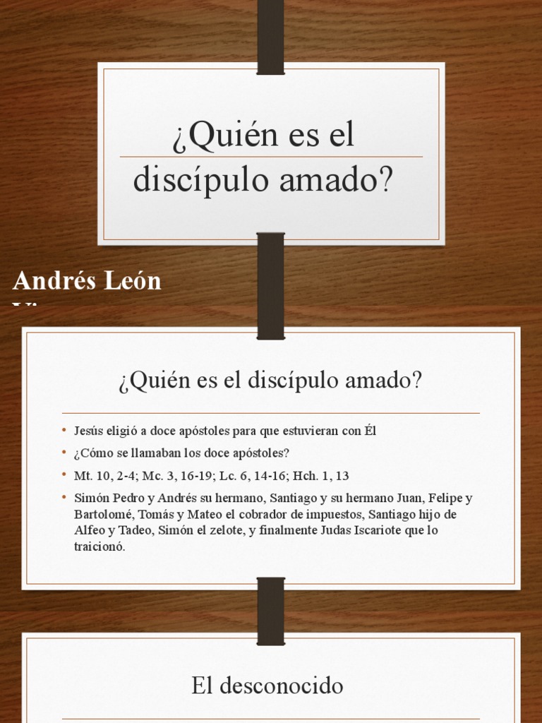Quién Es El Discípulo Amado | PDF | Juan el apóstol | Jesús