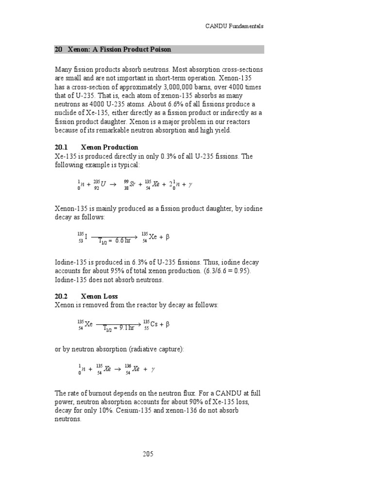 A Fission Product Poison | PDF | Nuclear Reactor | Nuclear Physics