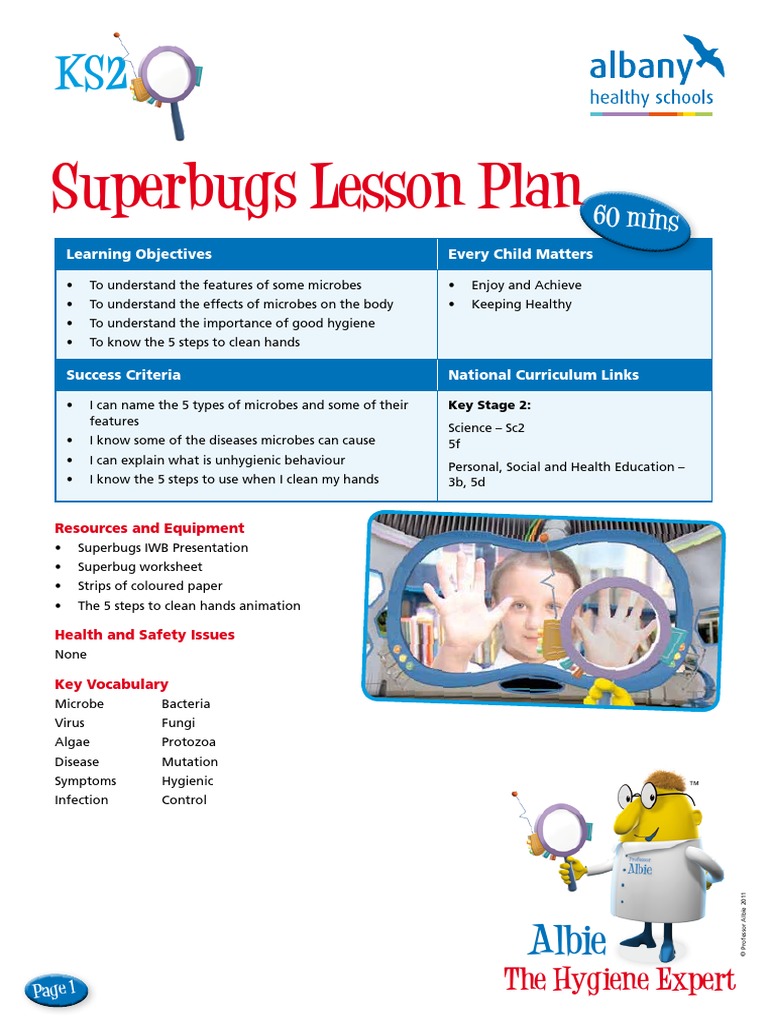 Superbugs Lesson Plan: Albie | PDF | Hygiene | Antimicrobial Resistance