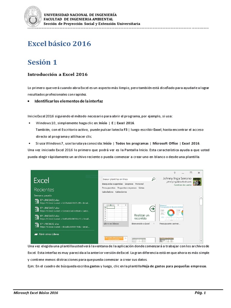 Manual de Excel Básico | PDF | Microsoft Excel | Hoja de cálculo