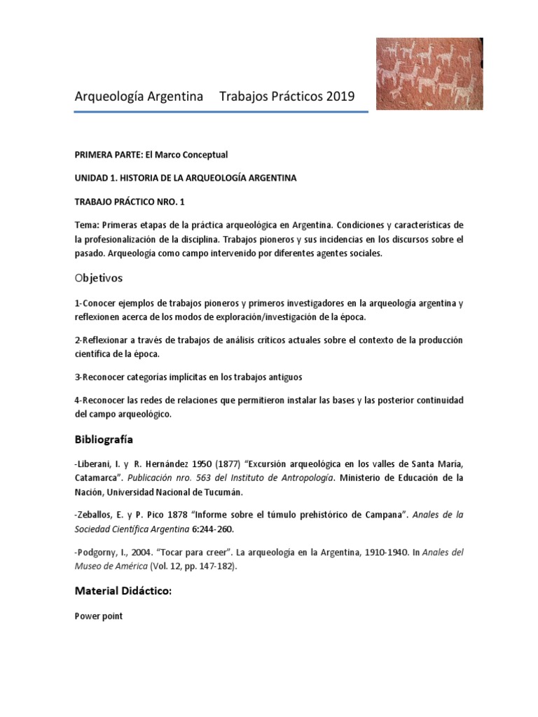 Guía TP 1 | PDF | Arqueología | Argentina