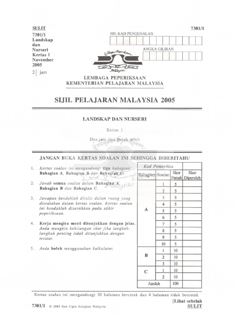 SPM paper 2005