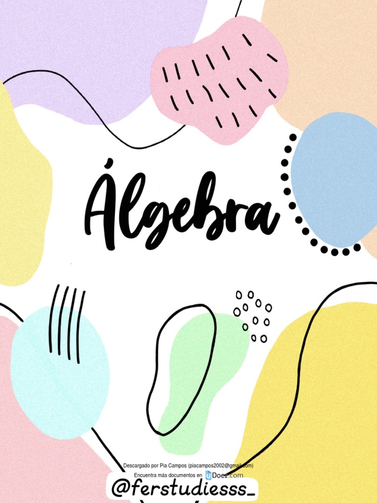 Algebra Resumen Ptu 1 Downloable | PDF | Ecuaciones | Función (Matemáticas)