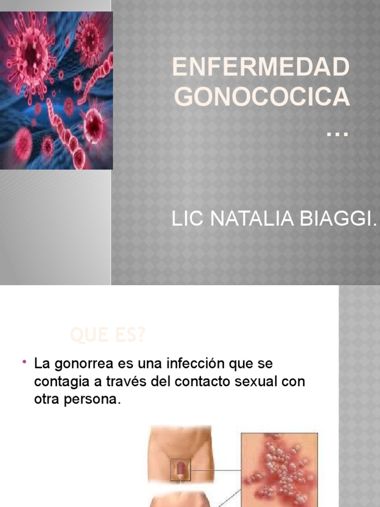 Enfermedad Gonococica | PDF | Infección transmitida sexualmente ...