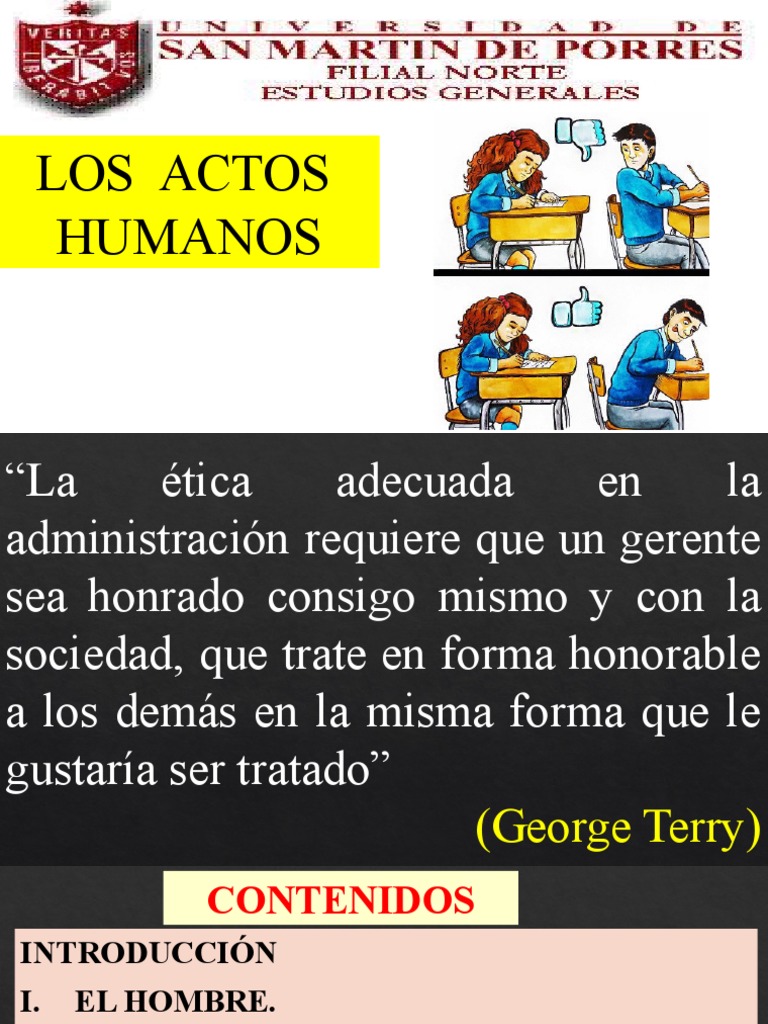 Actos Humanos | PDF | Moralidad | Libertad