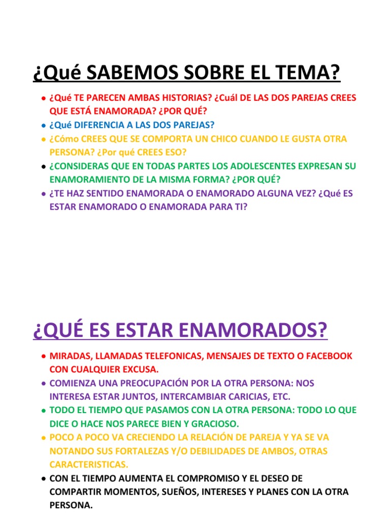 Qué SABEMOS SOBRE EL TEMA | PDF