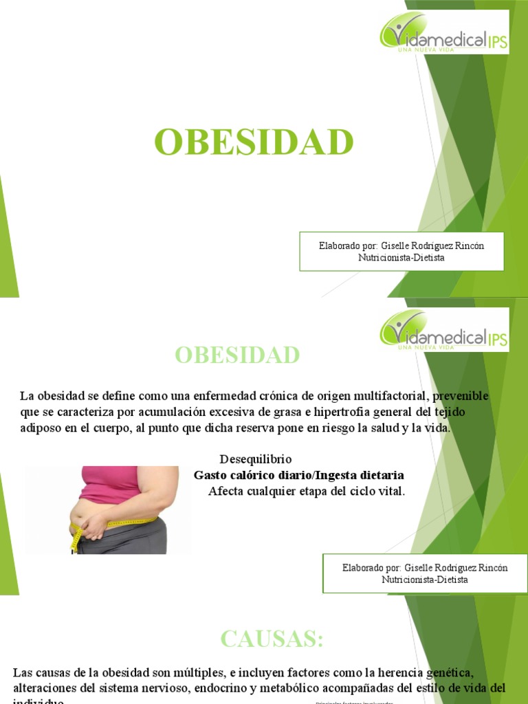 Presentación GPC Obesidad VM | PDF | Tejido adiposo | Obesidad