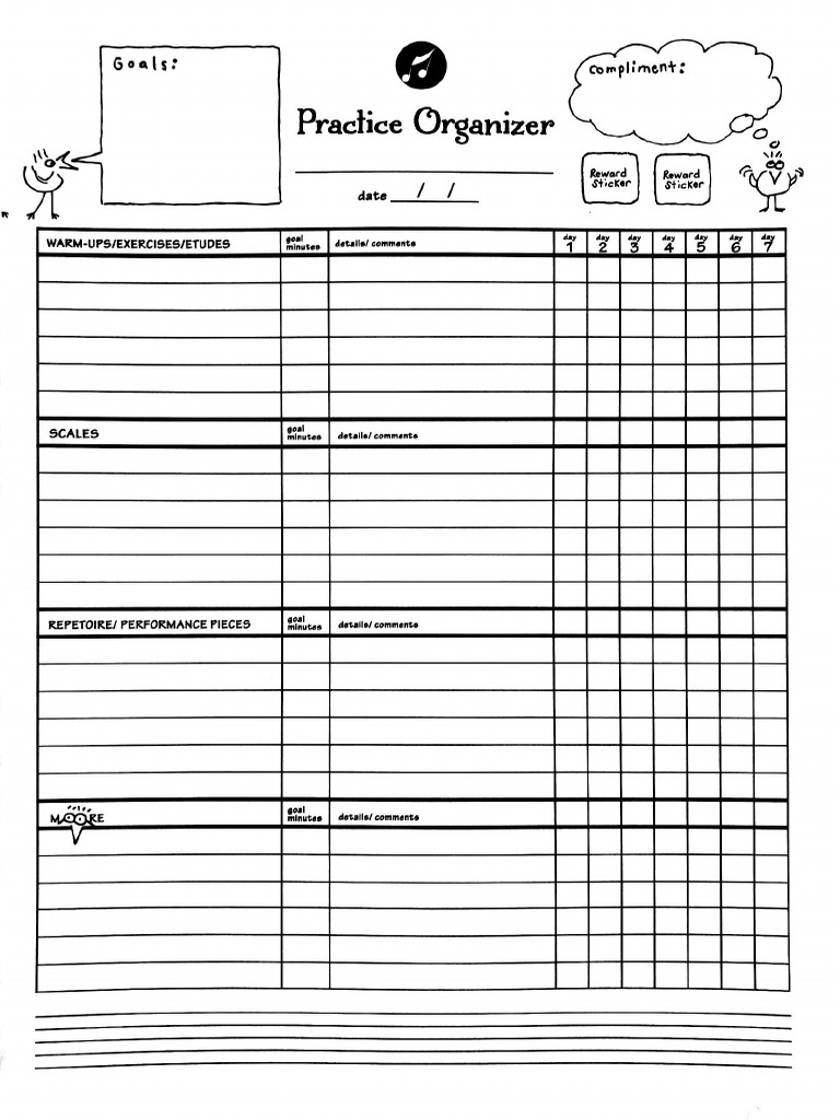 Practice Organizer | PDF