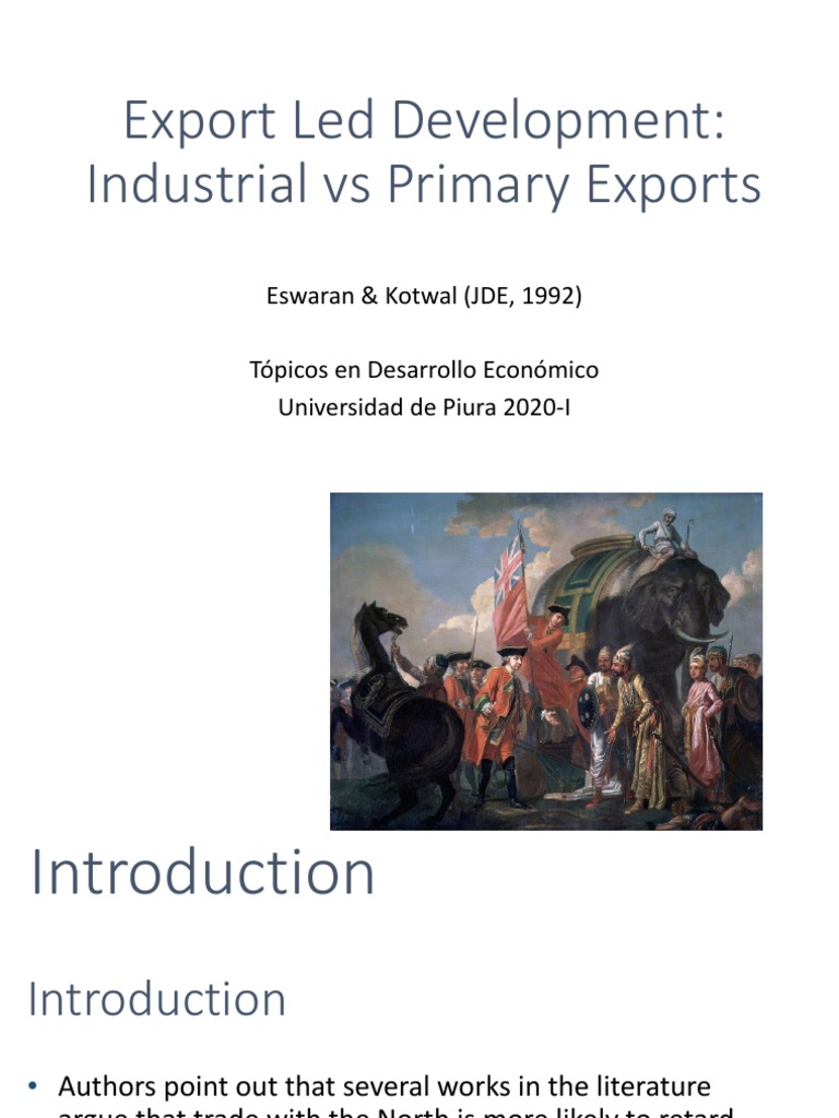 Export Led Development: Industrial Vs Primary Exports | PDF | Labour ...