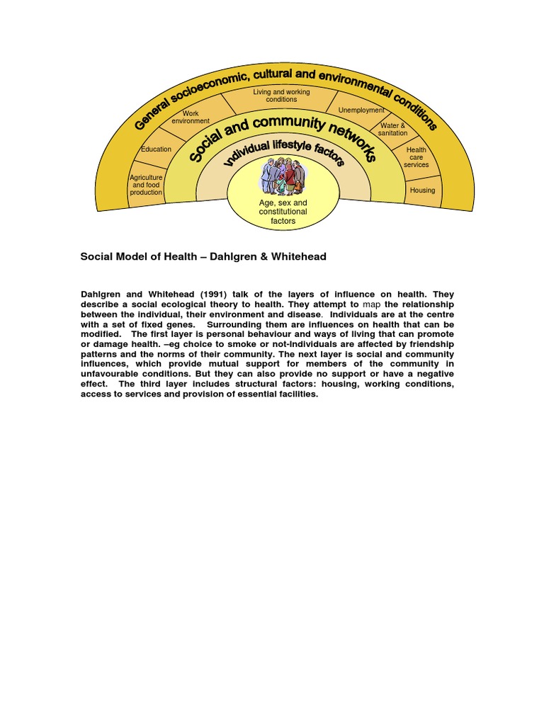 Determinants Health Diagram PDF | PDF | Wellness