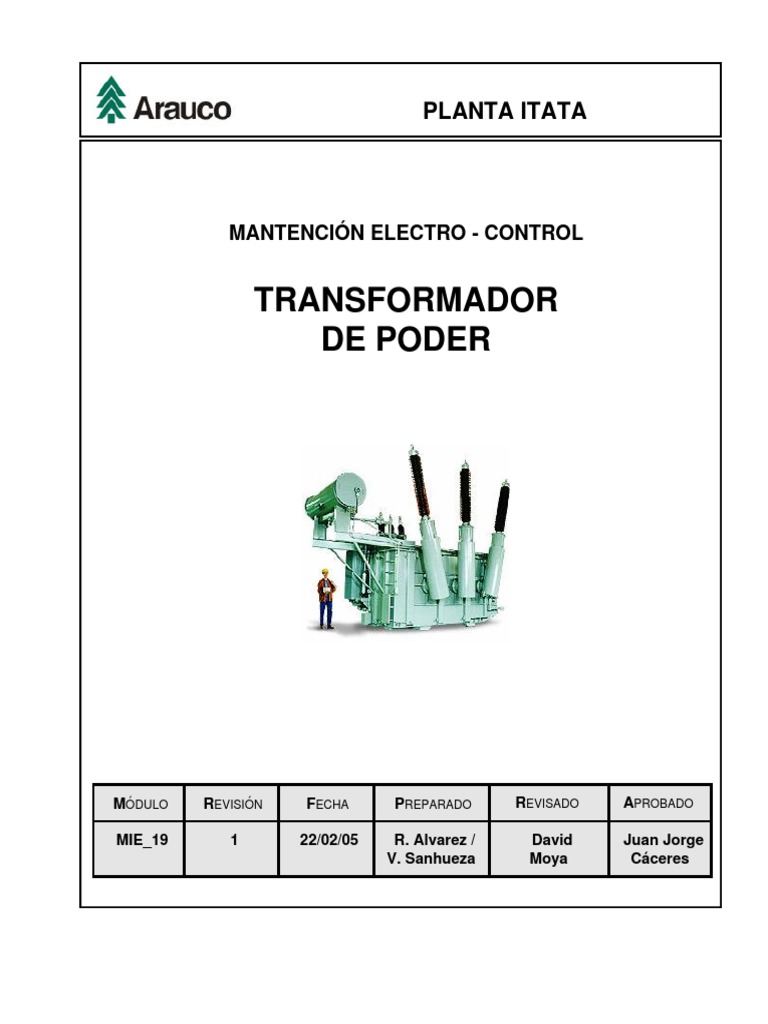 Transformadores de Poder | PDF | Transformador | Aislador (Electricidad)