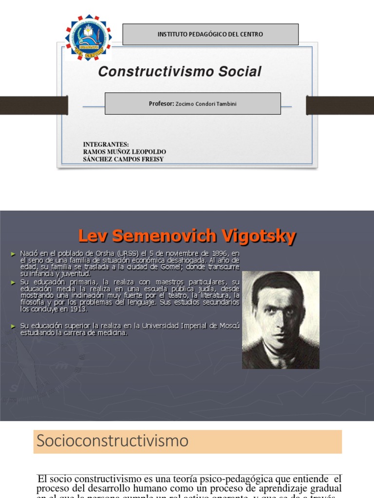 SOCIOCONSTRUCTIVISMO | PDF | Constructivismo (filosofía de la educación) | Aprendizaje