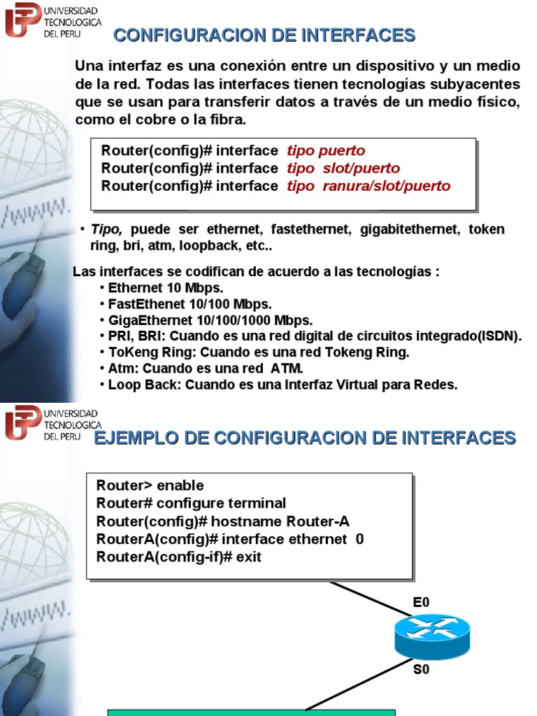 Configuración de Interfaces de Red en Routers | PDF | Enrutador ...