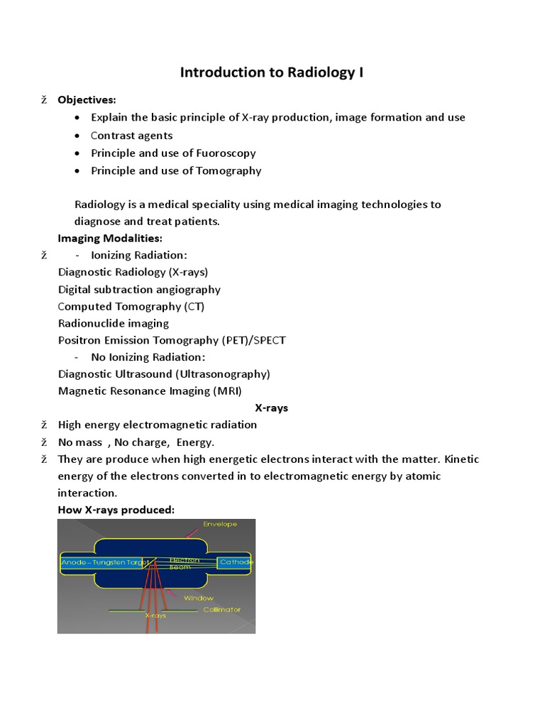 Introduction to Radiology Basics | PDF | Ct Scan | Radiography