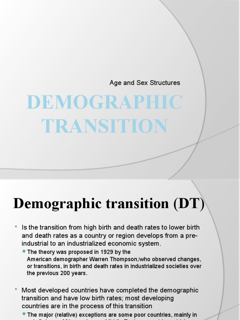 Chapter 2 Part I Age Sex Structure Pdf Demography Population