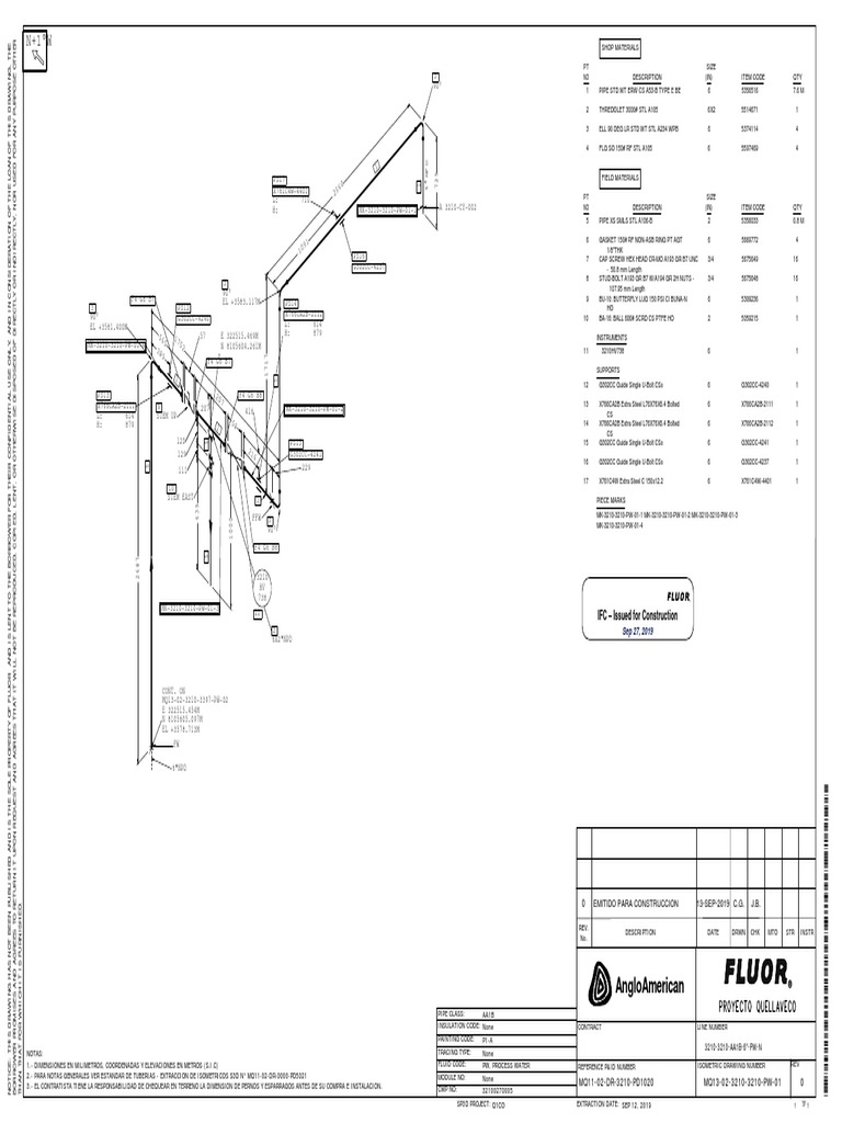 Angloamerican: Ifc - Issued For Construction | PDF | Mechanical ...
