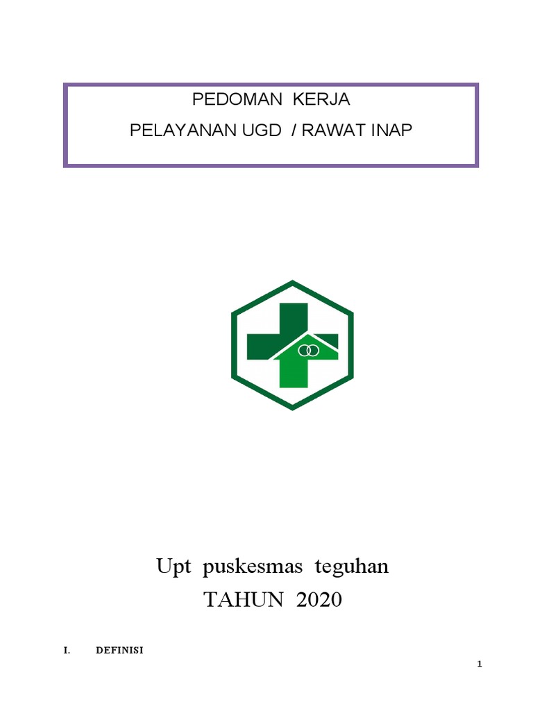 Pedoman Kerja Ugd | PDF
