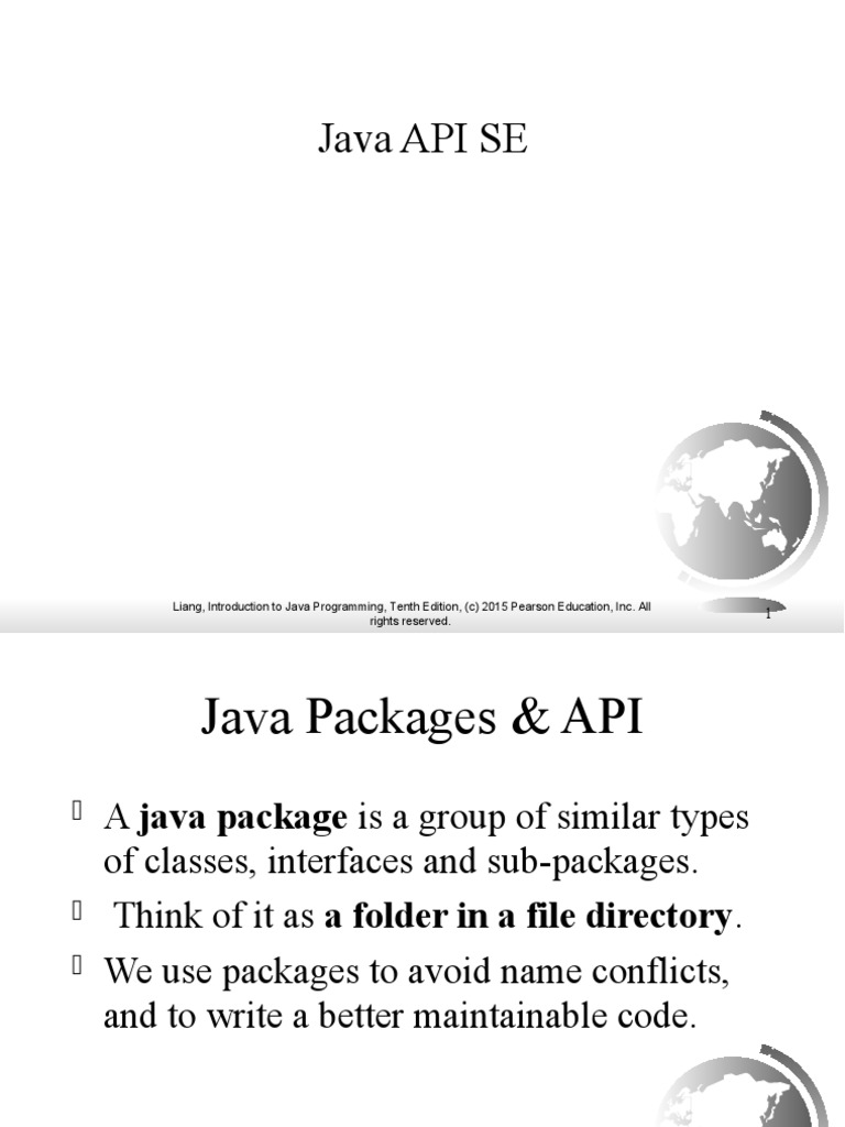 Lecture 2.1 - Java Packages | PDF | Java (Programming Language) | Class ...